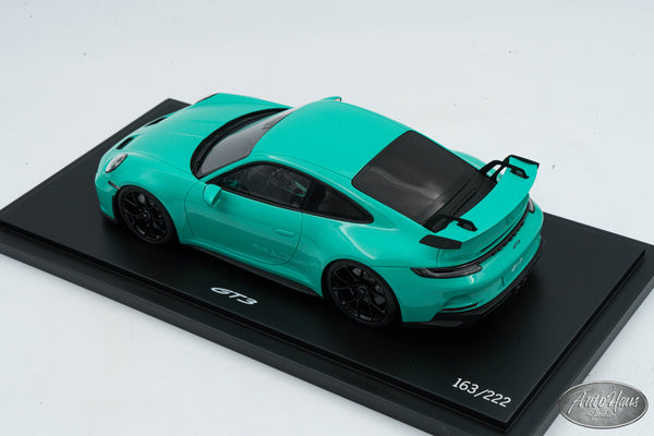 1/18 Spark Porsche 911 (992) GT3 Tiffany Blue Custom – AutoHaus Models